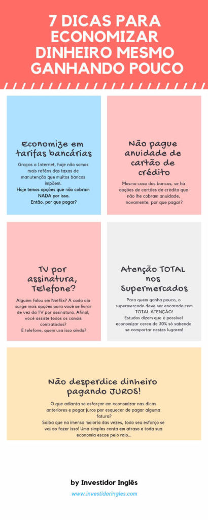 Como Economizar Dinheiro Ganhando Pouco 7 Dicas